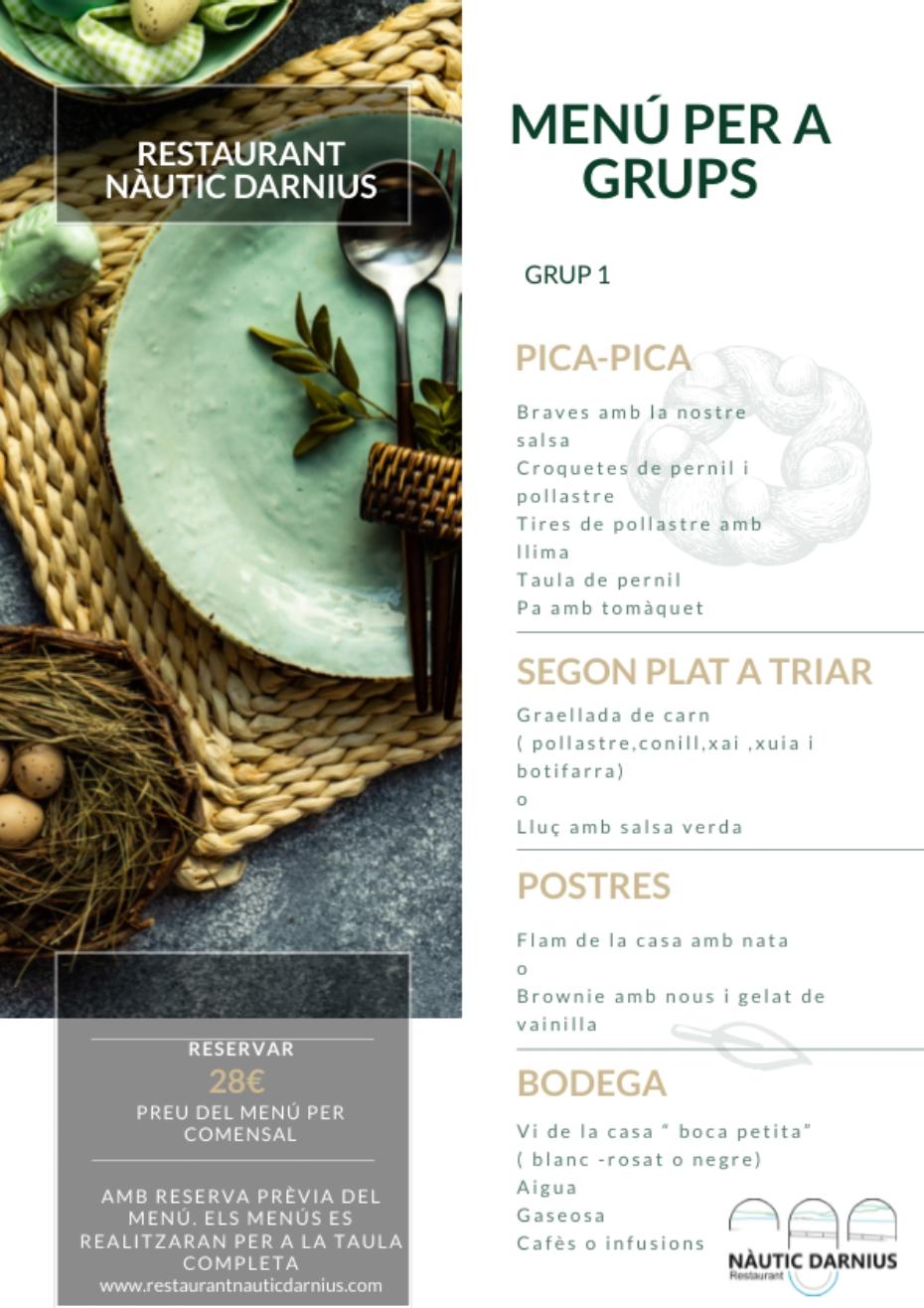 Descubre nuestros menús para grupos y empresas